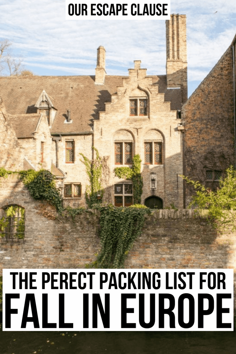 The Ultimate Packing List for Europe: Fall Edition (+ What to Wear ...