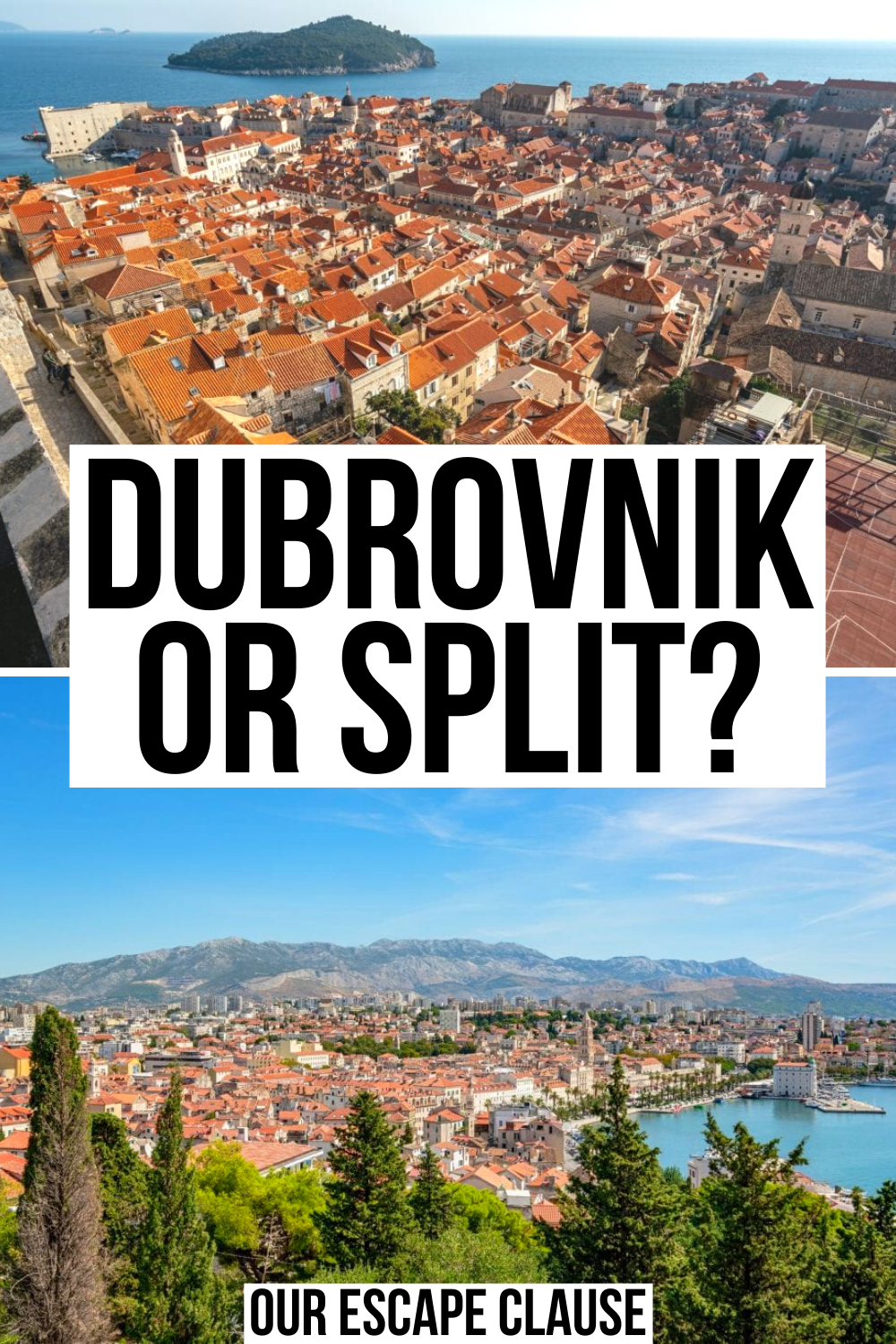 Split or Dubrovnik: Which Coastal Croatian City is Right for You?