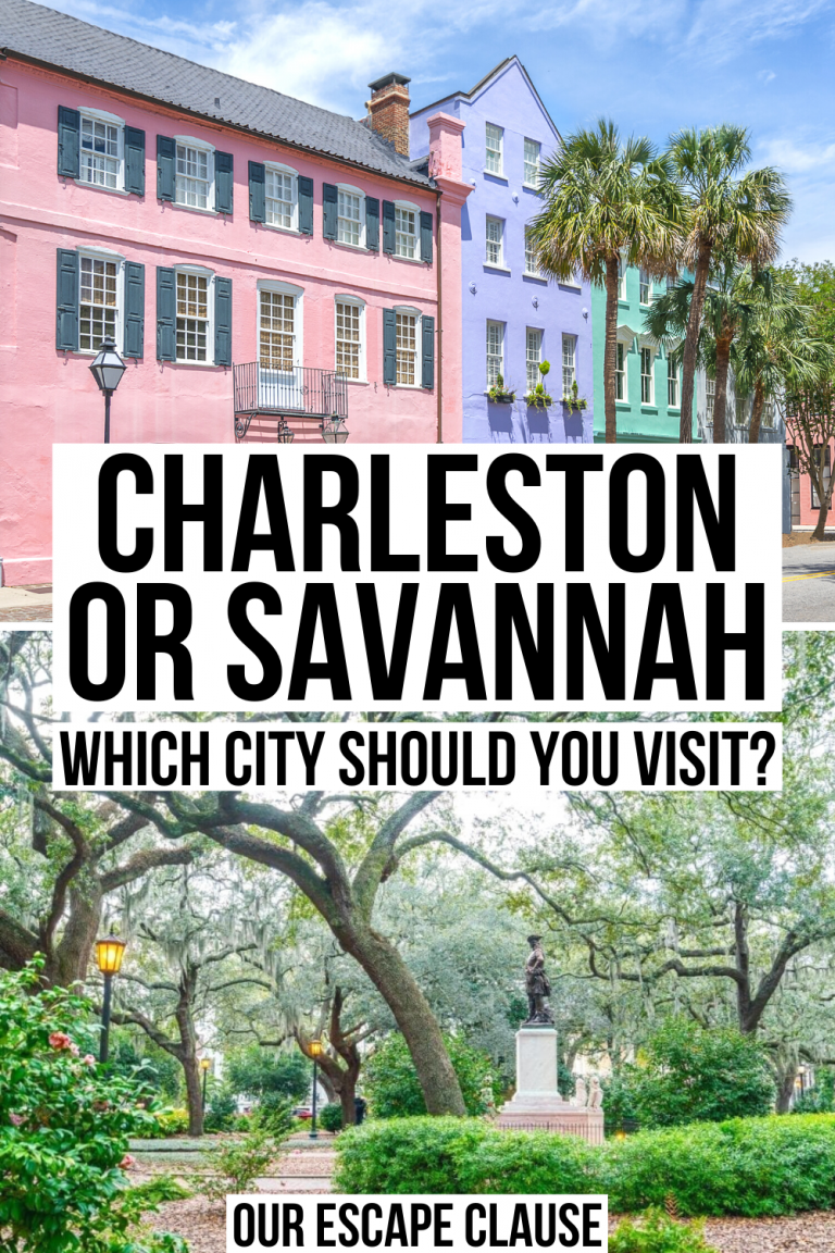 Savannah or Charleston: Which Lowcountry City is Right for You?